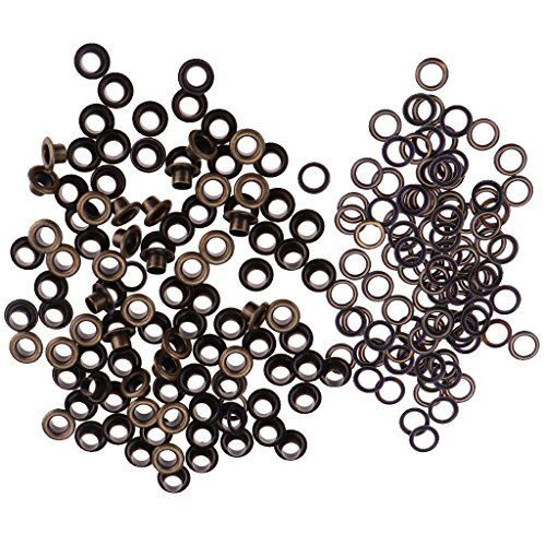 Generic Imported 100 Sets Round Eyelets Grommets 10Mm Antique Brass ...