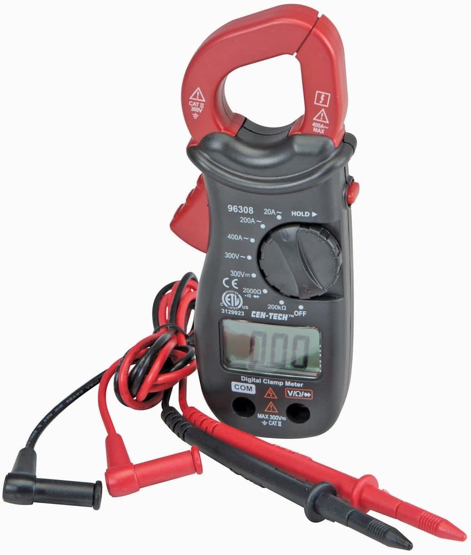 Cen-Tech 96308 6-Function Digital Clamp Meter - Multi Testers - Amazon.com