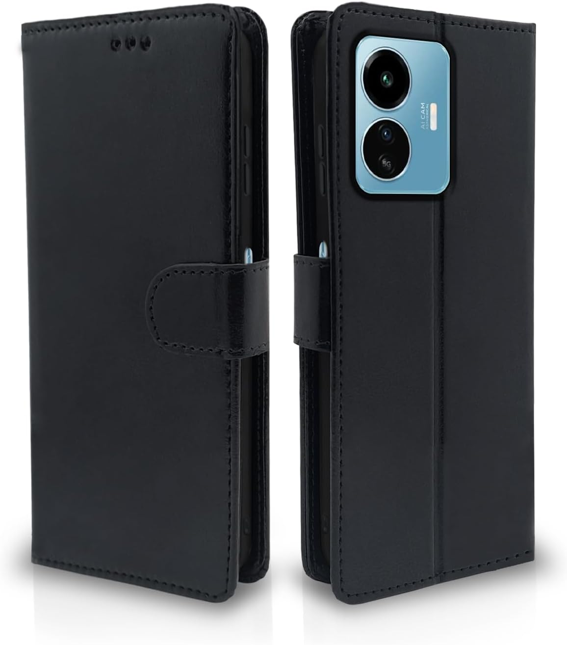 ARBUDA Ultra Slim Leather Flip Wallet Back Cover Case for Iqoo Z6 Lite ...