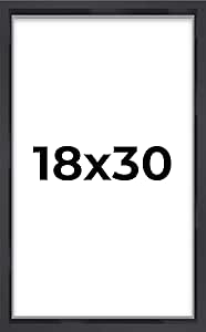Amazon.com - 18x30 Shadow Box Frame Contemporary Black | 3/4" Depth of ...