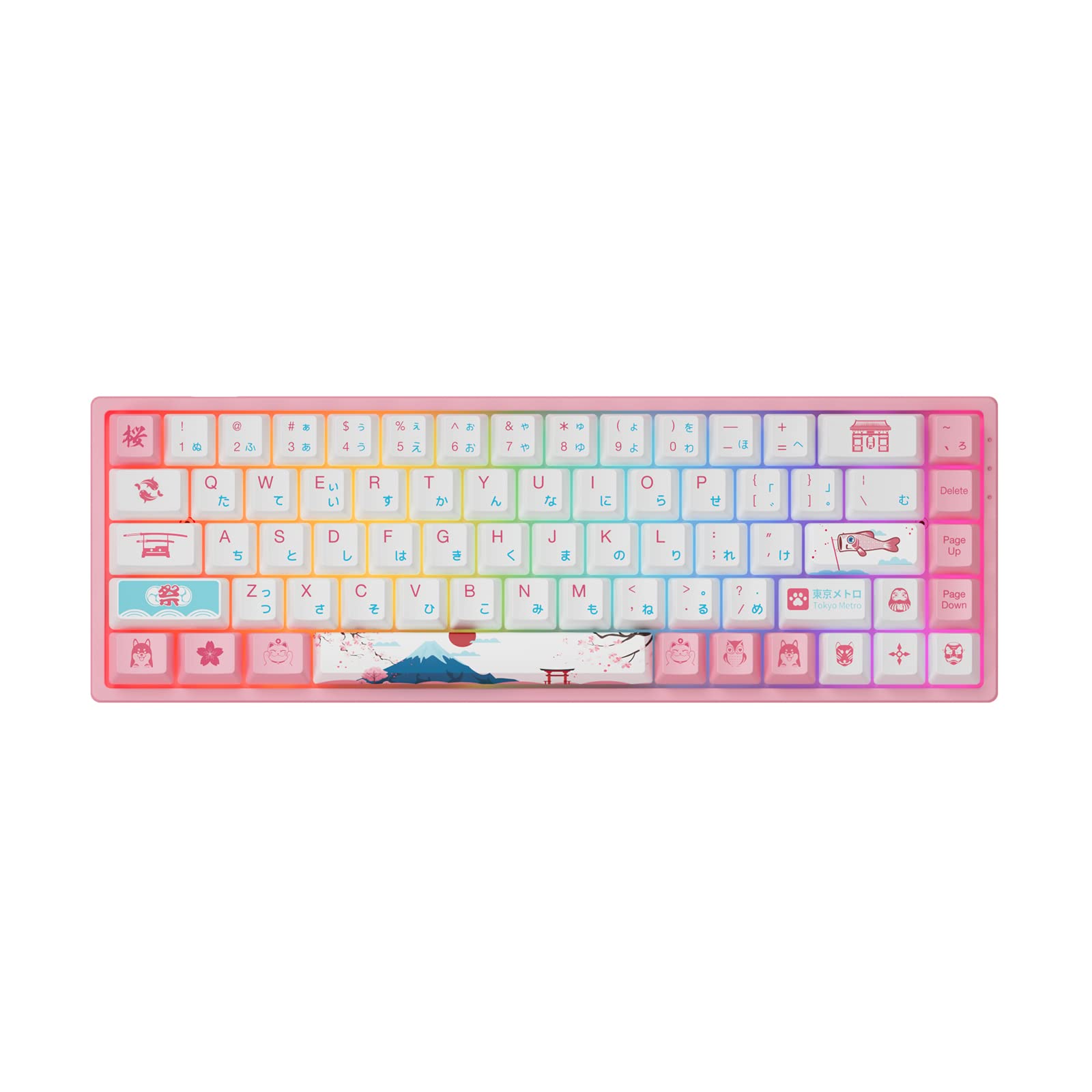 Buy Akko World Tour Tokyo R2 65% 68-Key RGB Hot-swappable Mechanical ...