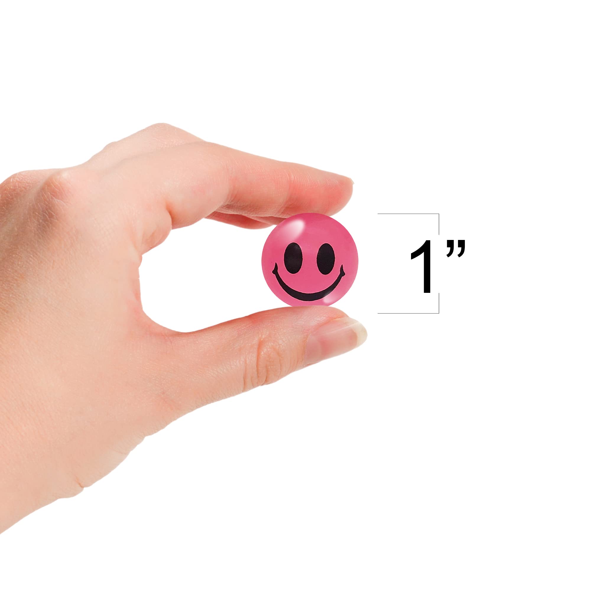 Snapklik.com : ArtCreativity Pink Glow In The Dark Smile Face Bouncing ...
