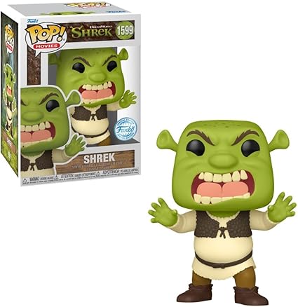 Amazon.com: Funko Pop! Movies: Shrek Scary Vinyl Figure #1599 (Hot ...