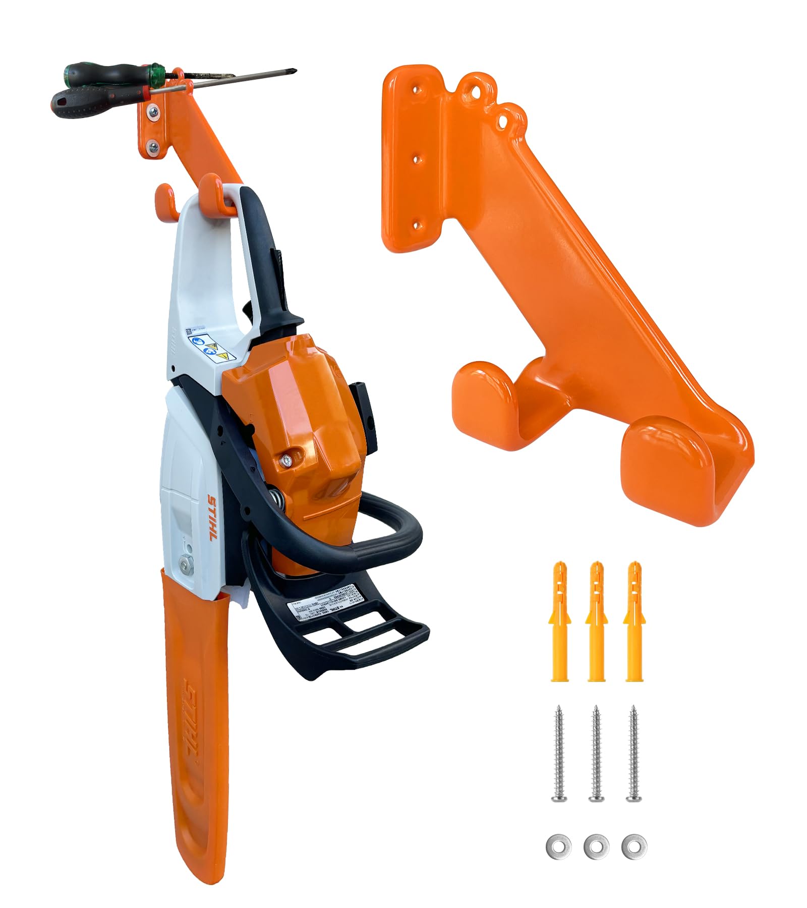 OSROENE Chainsaw Hanger, 1 Pack Chainsaw Wall Mount, Heavy Duty ...