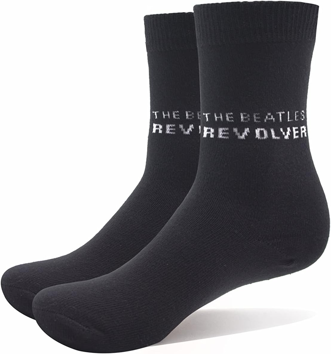 Amazon.com: The Beatles Revolver Band Logo Official Unisex Black Socks ...