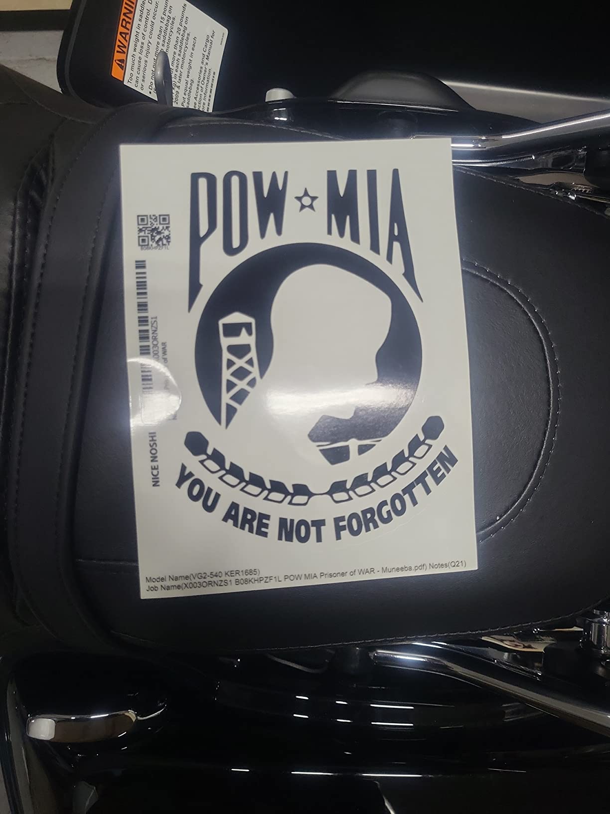 Amazon.com: Edward & Co Sticker POW/MIA Prisoner of WAR Decal United ...
