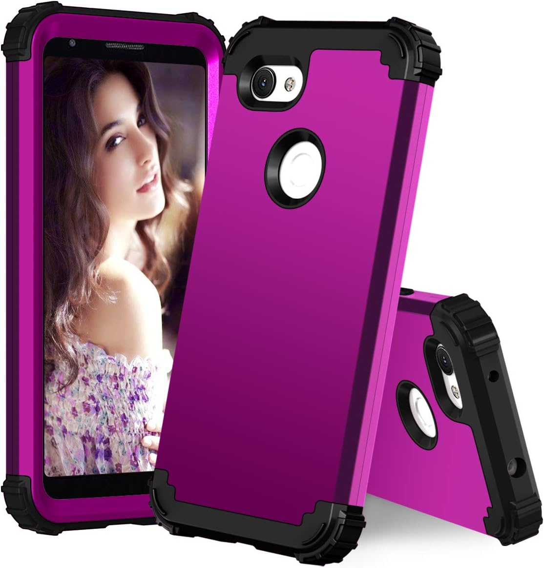 Amazon.com: Phone Case for Google Pixel 3a XL Hard Cover Shockproof ...