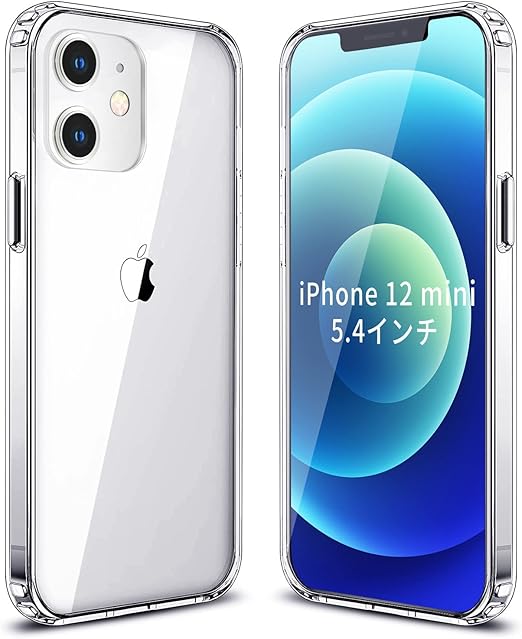 Amazon.co.jp: Esputunk iPhone 12 mini ケース クリア 米軍MIL規格·耐衝撃 軽薄型 iPhone12miniケース Qi無線ワイヤレス充電対応 ...
