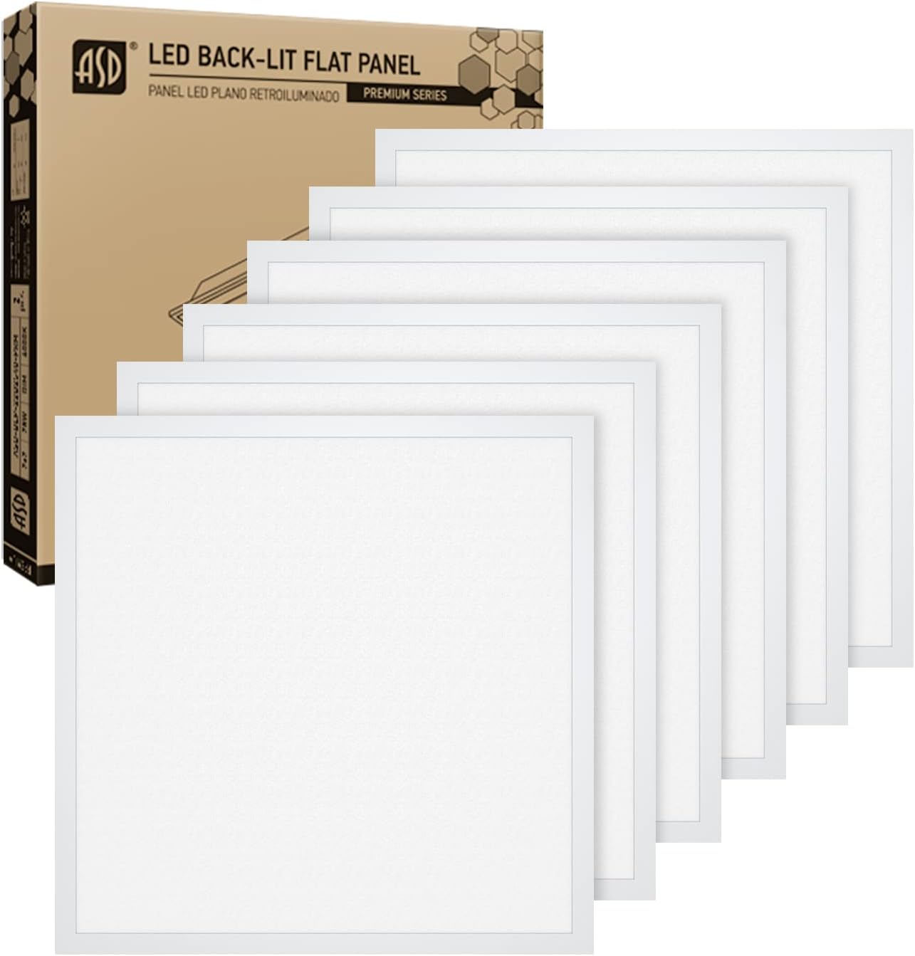 ASD 2x2 LED Flat Panel Light - 25W | 3250LM 5000K (Daylight) Dimmable ...