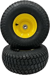 Amazon.co.jp: Hoosier 2-15x6.00-6 芝刈り機 ターフテックタイヤとリム - 3/4インチ車軸、3インチハブに適合 : DIY・工具・ガーデン