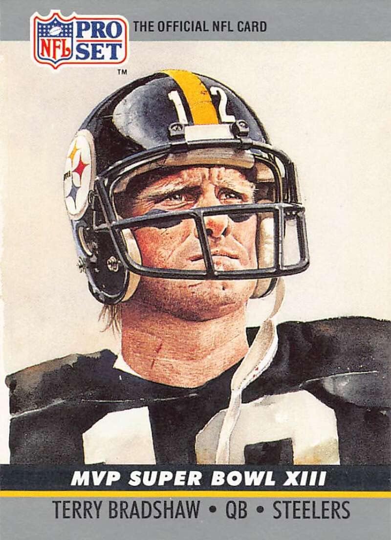 Amazon.com: 1990 Pro Set Super Bowl MVP's Football #13 Terry Bradshaw ...