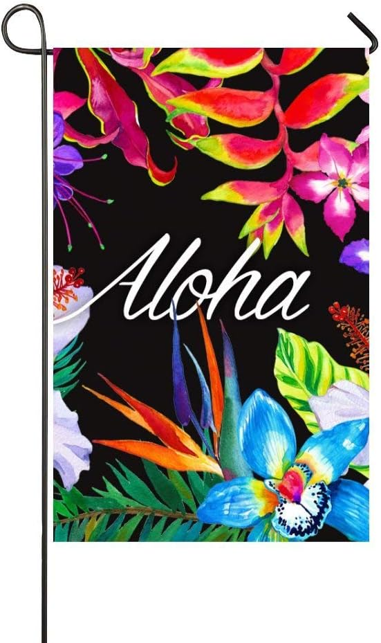 Amazon.com : Field tree Set for Outdoors Aloha Tropical Leaves1 ...