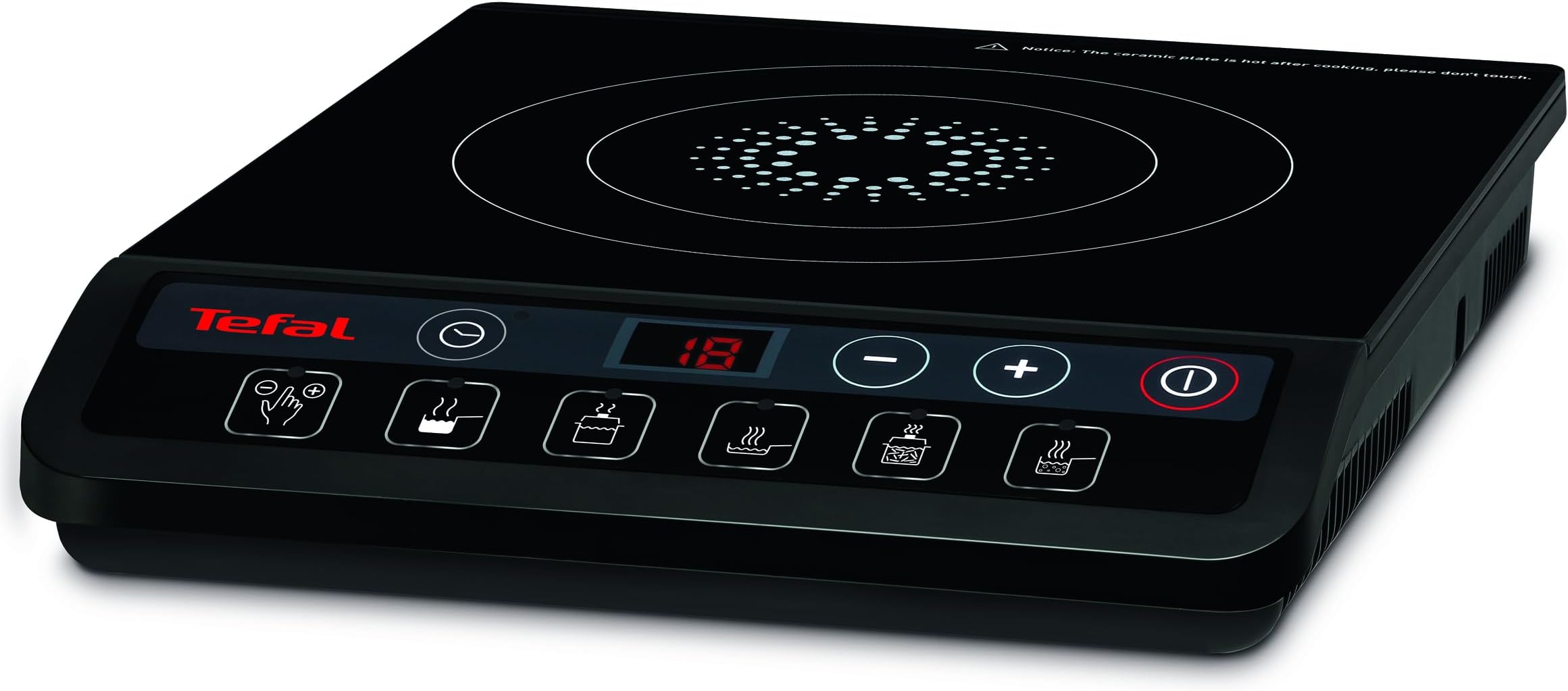 Tefal Everyday Portable Electric Induction Hob, 2 hours timer, 6 ...