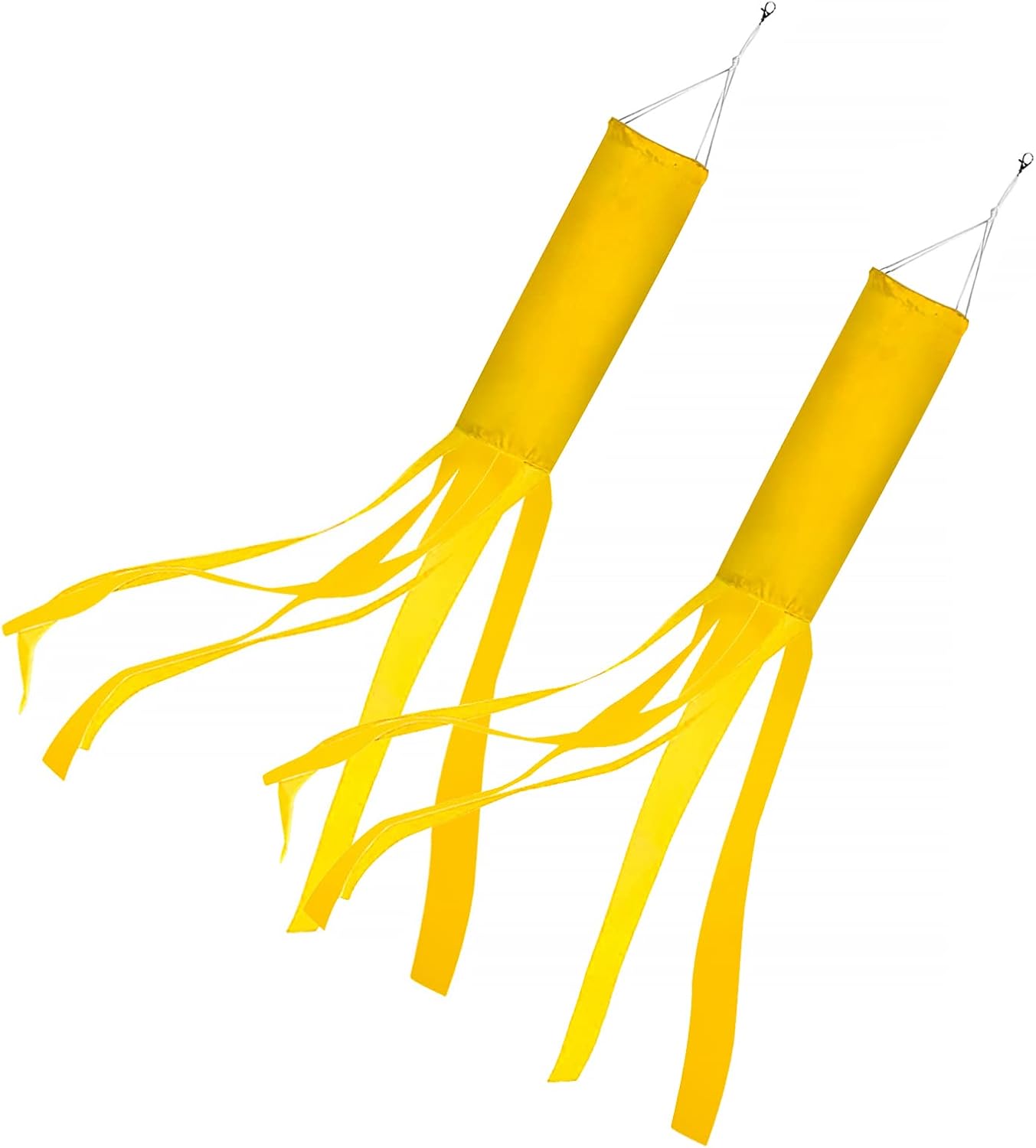 Amazon.com : stidsds Solid Yellow Flag Windsocks Plain Yellow Color ...
