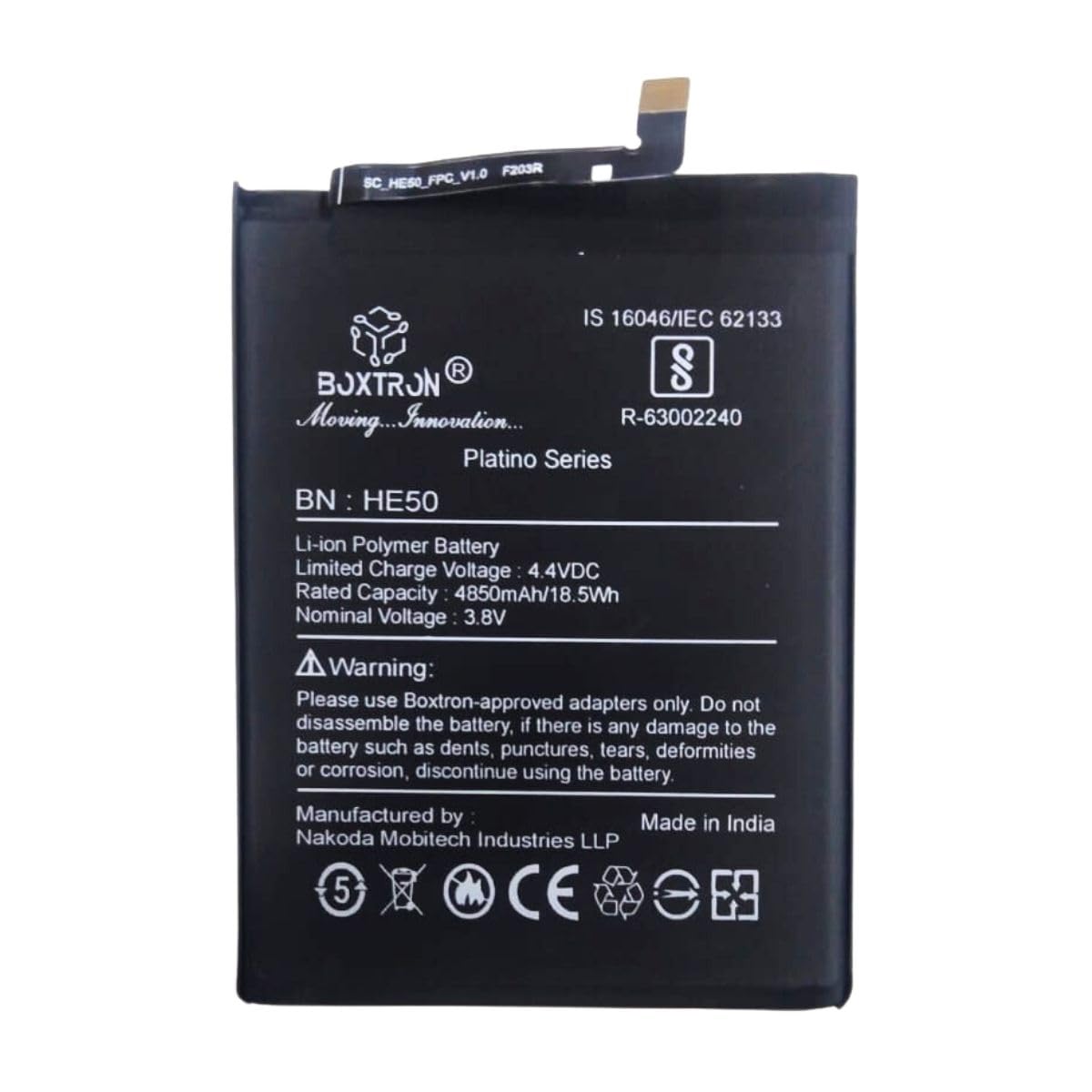 Boxtron HE 50 of 4850 mAh for Moto E4 Plus,E5 Plus. 30 Days Warranty ...