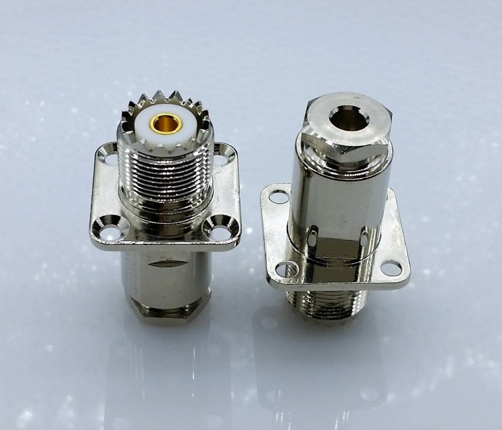 Buyme Sl16 Uhf Type M Type Female Connector 4-Hole with Panel Mount for ...