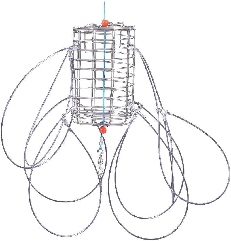 Amazon.com : 2 Pack Crab Snares for Fishing Rods, Stainless Steel Raw ...