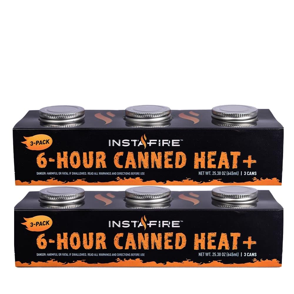 Amazon.com: Canned Heat+ & Cooking Fuel (6-pack) (Compact, Off-Grid ...