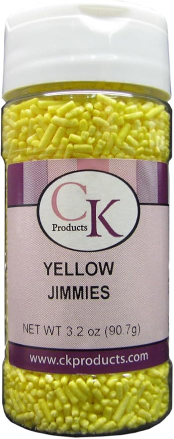 Amazon.com: CK Products 3.2 Ounce Jimmies/Sprinkles Bottle, Yellow ...