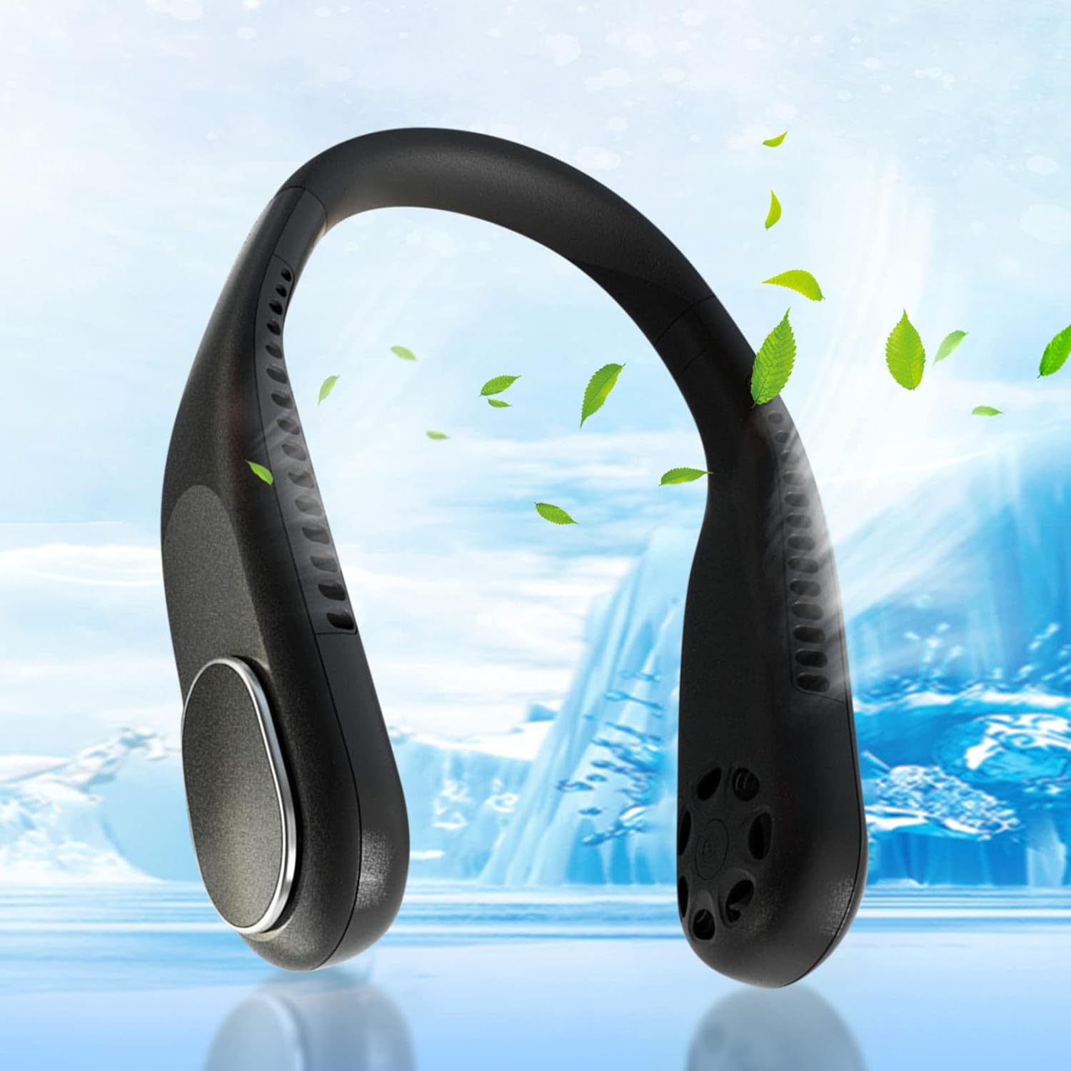 Amazon.com: Rotating Fans,FM BT USB Charging Portable Multi-Function ...