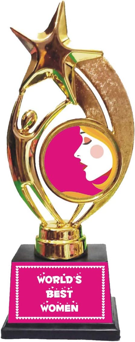 Family Shoping Womens Day Gift for Ladies World Best Women Award Trophy ...