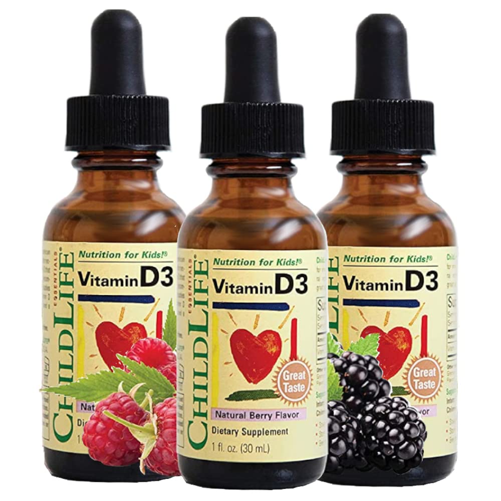 Amazon.com: CHILDLIFE ESSENTIALS Vitamin D3 Drops - Vitamin D Drops for ...