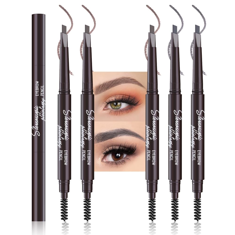 Amazon.com : 5 Pcs Ultimate Eyebrow Retractable Definer Pencils,Dual ...