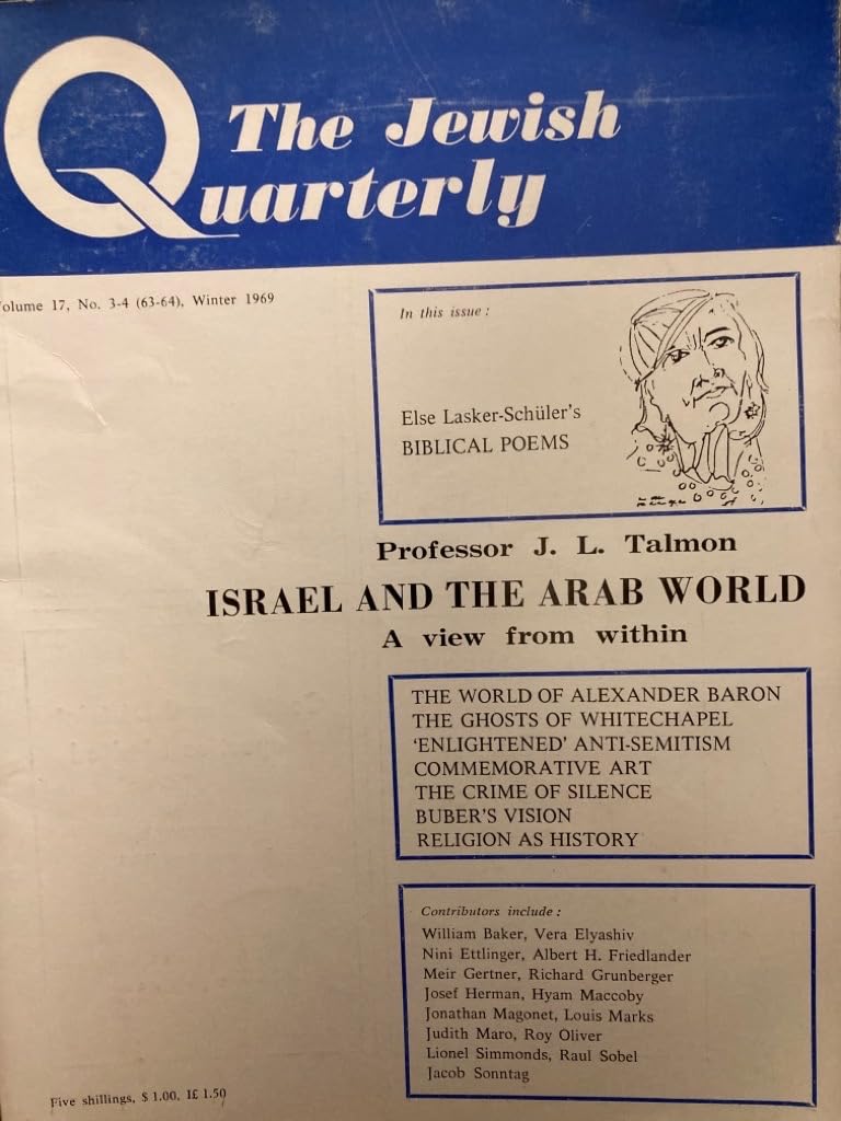Israel and the Arab World: A View from within. (= Jewish Quarterly, Vol ...