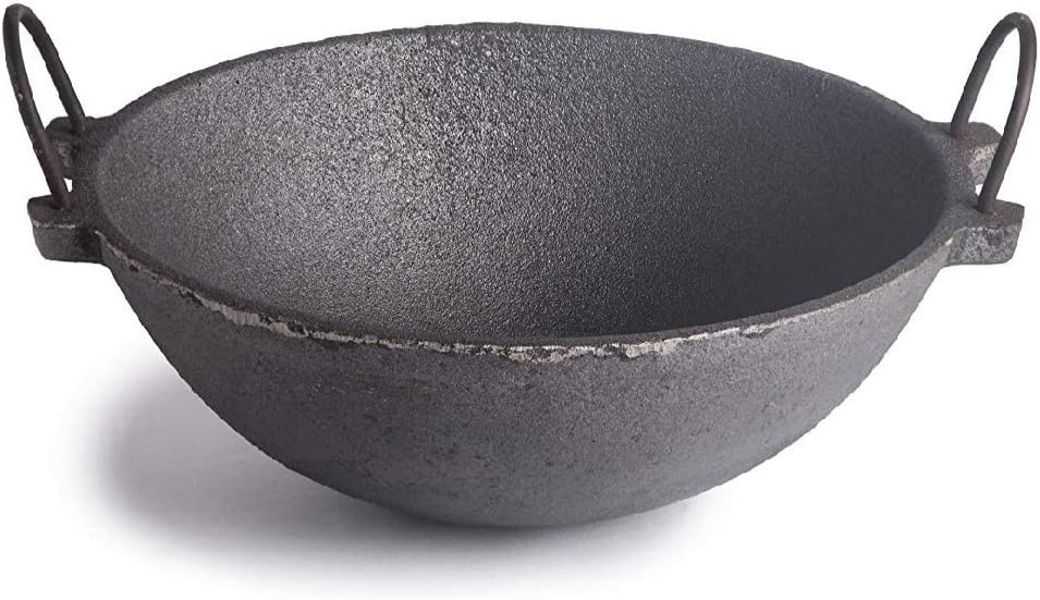 Amazon.com: Nakshathra Traditional Cast Iron Kadai/Dosa Kadai(7): Home & Kitchen