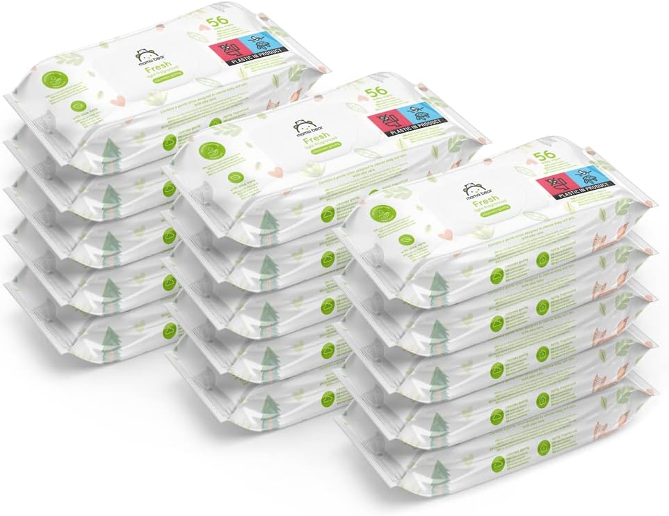 Johnson's Skincare Fragrance Free Baby Wipes 6 x 80 Pack : Amazon.com ...