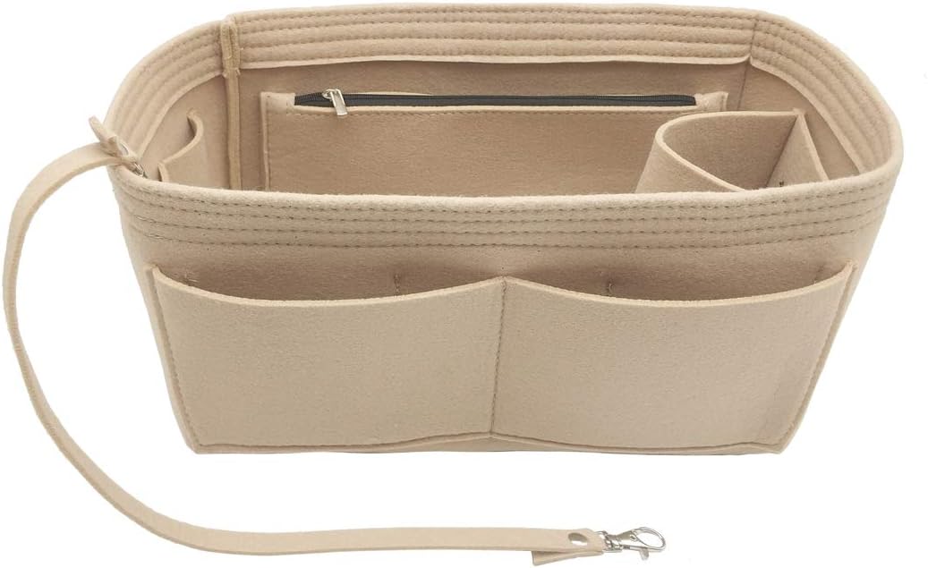 Amazon.com: Purse Organizer Insert, Felt Purse Handbag Insert Organizer ...