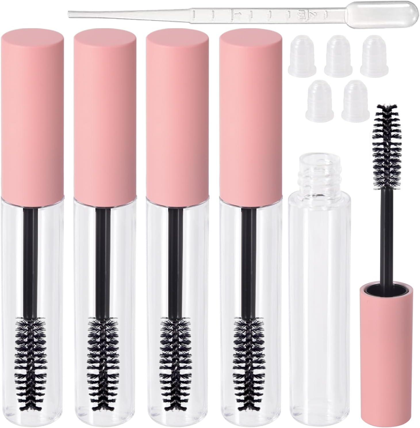 Empty Mascara Tube and Eyelash Wand Refillable Plastic Mascara Tubes ...