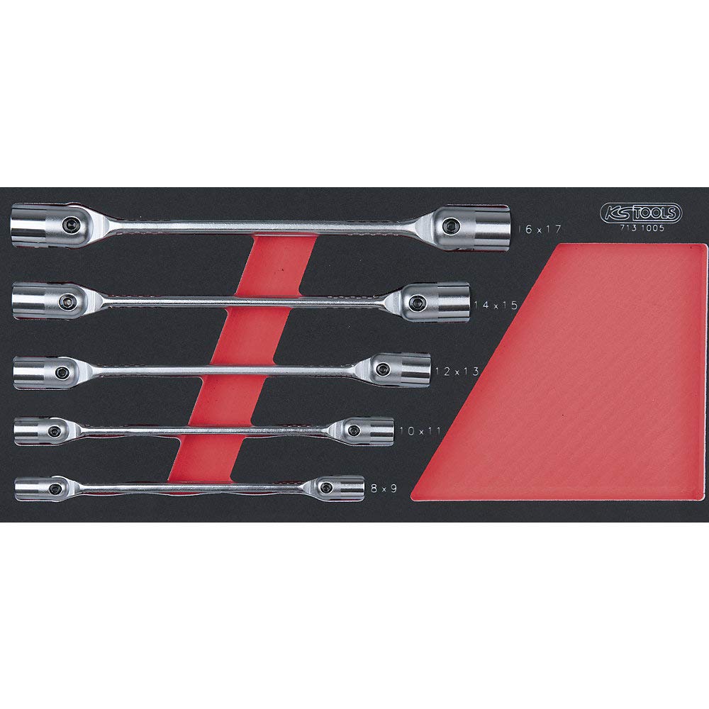 SCS Double Articulated Spanner Set 5 Pieces in 1/3 System Insert ...