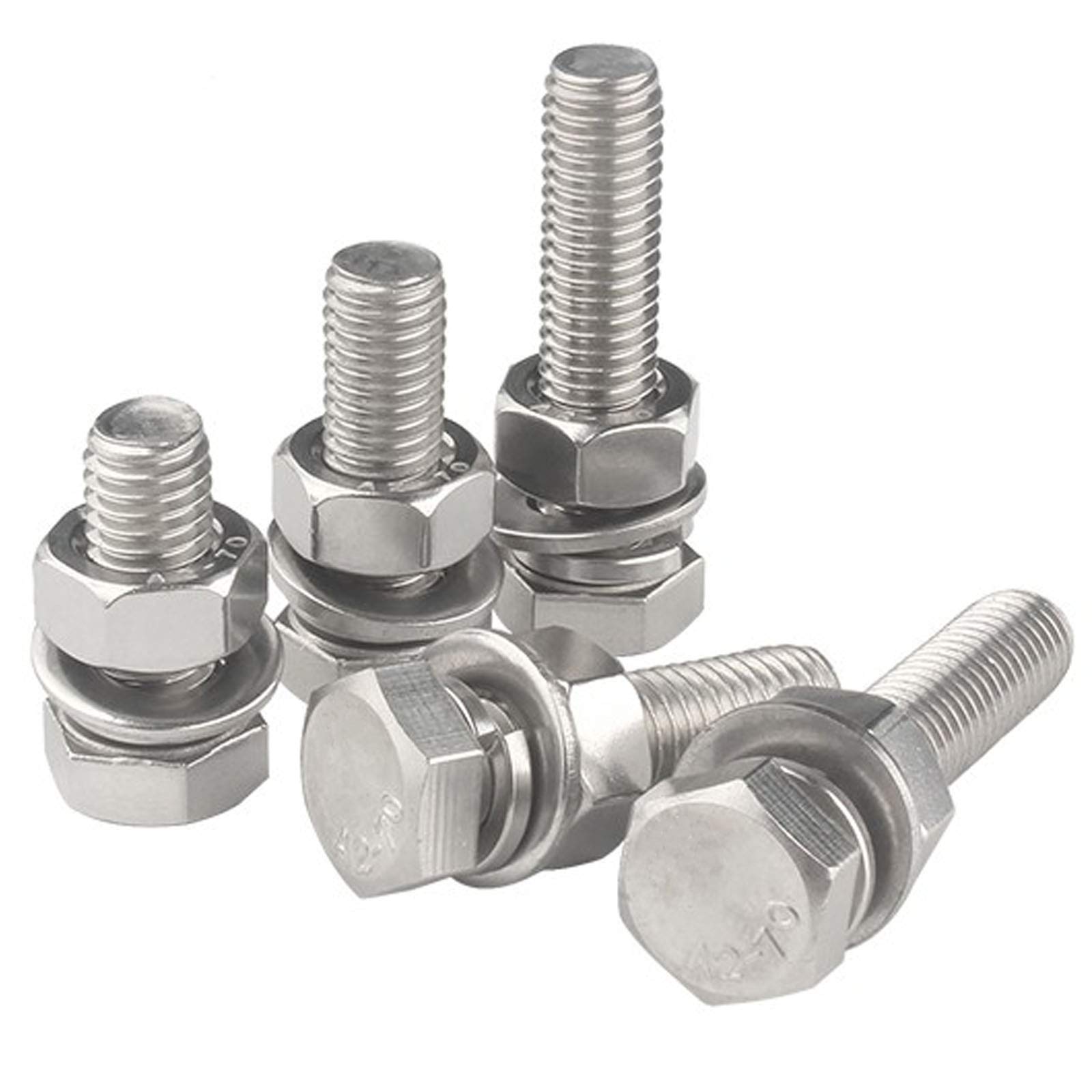 M10-1.5 Hex Bolts M10-1.5 X 130mm Flanged Hex Bolts - 304 Stainless ...