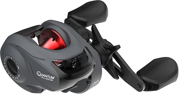 Amazon.com : Quantum Invade Baitcast Fishing Reel, Size 100 Reel, Left ...