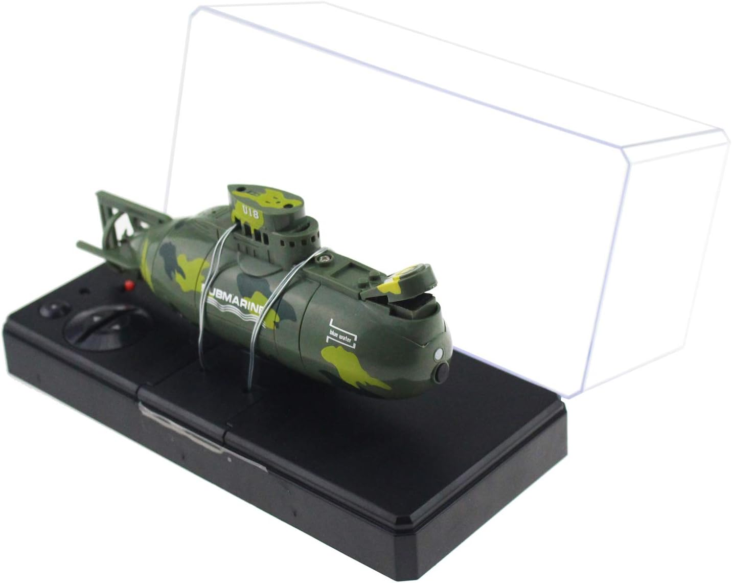 Tipmant Mini RC Submarine Remote Control Boat Ship Military Model ...