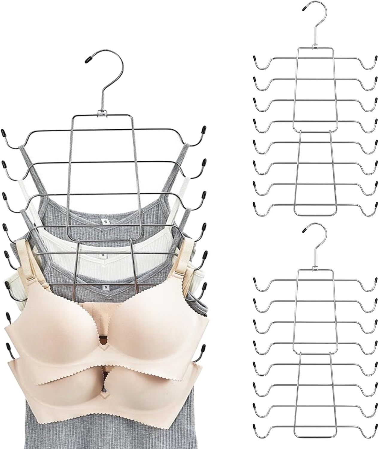 Amazon.com: DZOMK Tank Top Hanger, 3 Pack Tie Hangers for Bra Closet ...