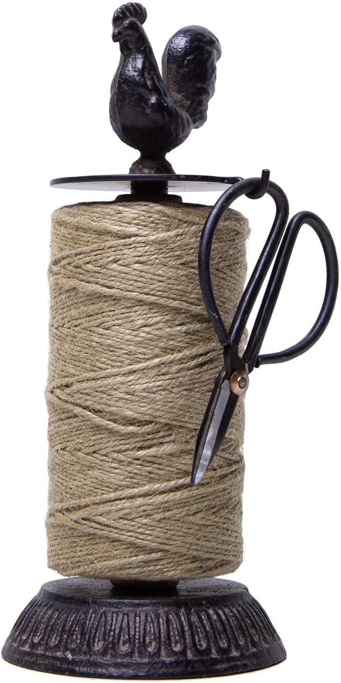 Amazon.com: MOLIGOU Cast Iron Twine Holder Set, Twine Holder with ...