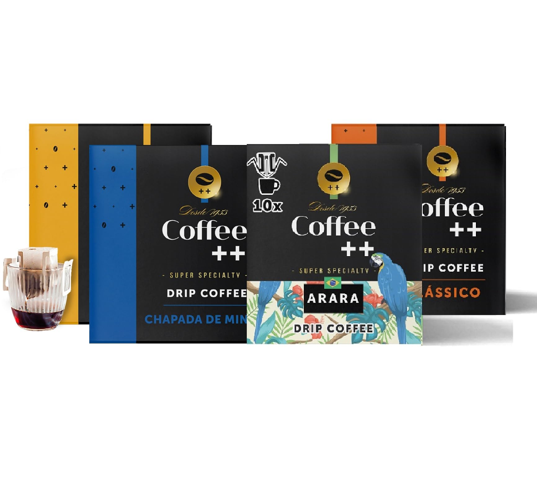 Café em Sachê Coffee Mais Drip Coffee Variedades - 40 unidades | Amazon ...