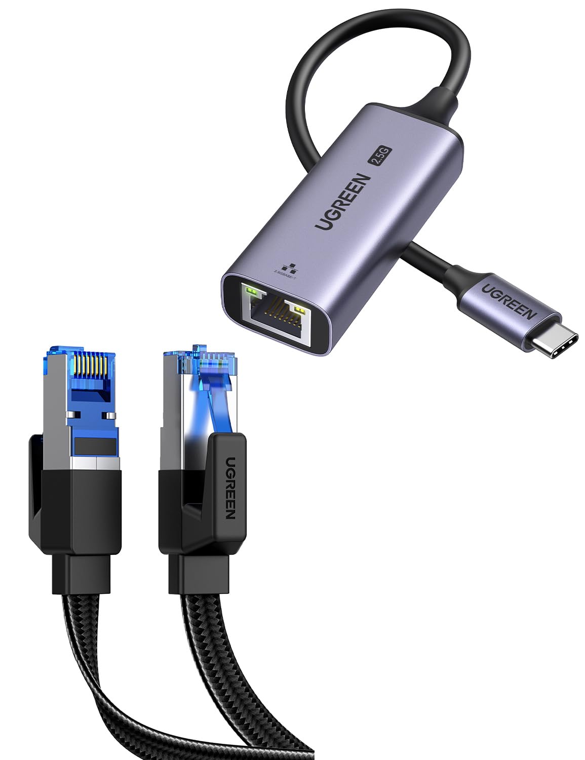 Amazon.com: UGREEN Cat 8 Ethernet Cable 3FT Flat High Speed 40Gbps ...