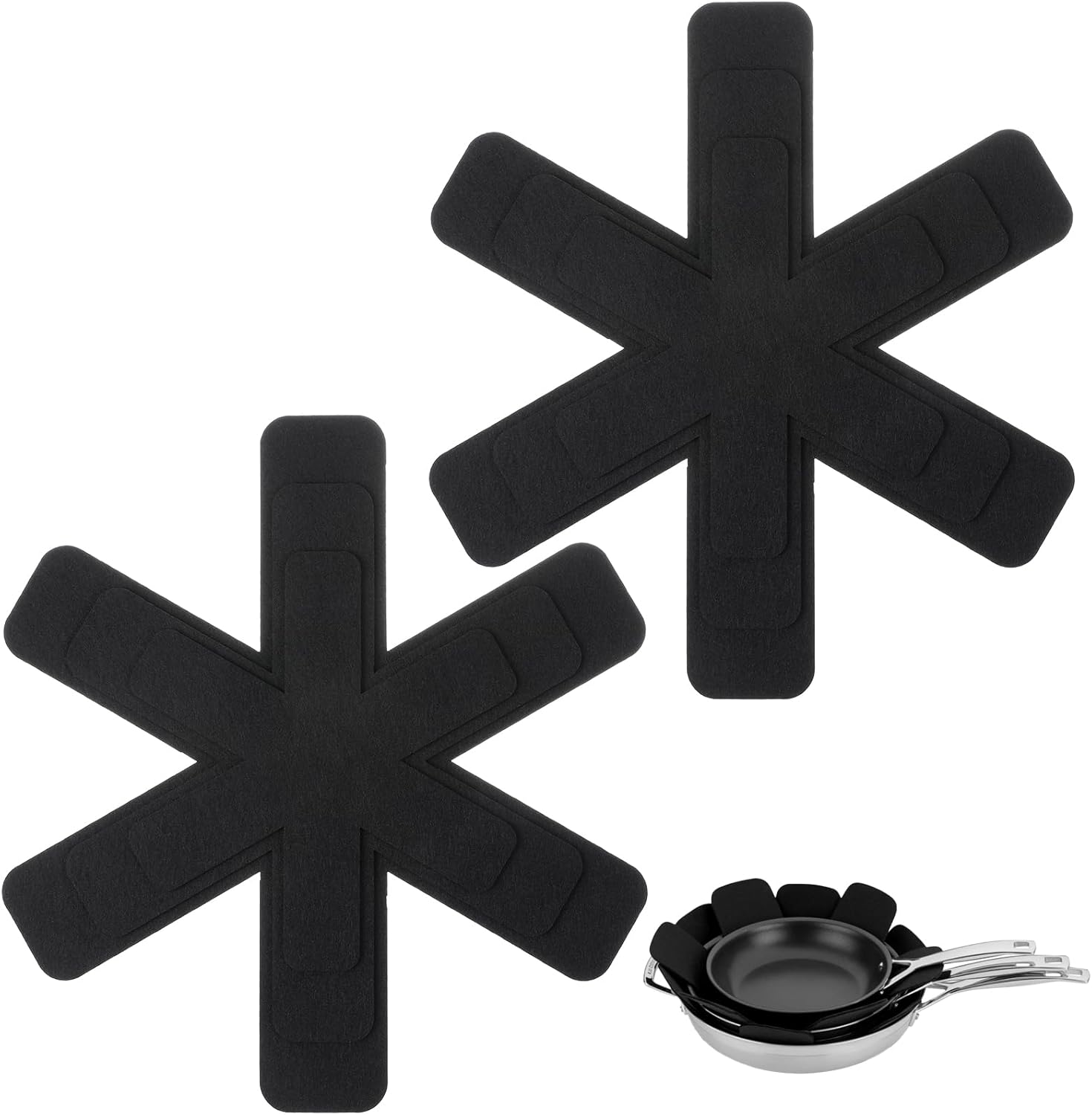 Amazon.com: 6 Pcs Pot And Pan Protectors Pan Protectors For Stacking ...