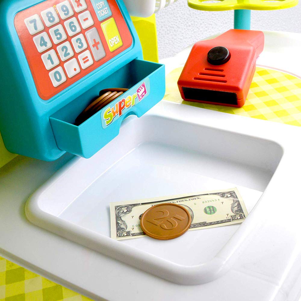 COLOR TREE Kids Play Grocery Store Mart Cashier Play Set - Supermarket ...