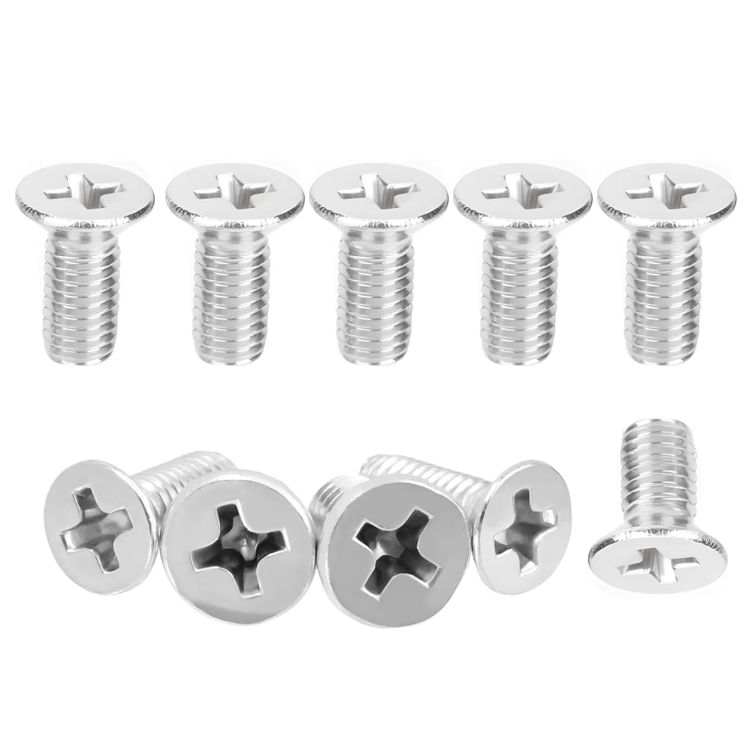 M3.5 M4 Flat Head Machine Screws, 10Pcs Door Latch Keep Grub Screws 304 ...