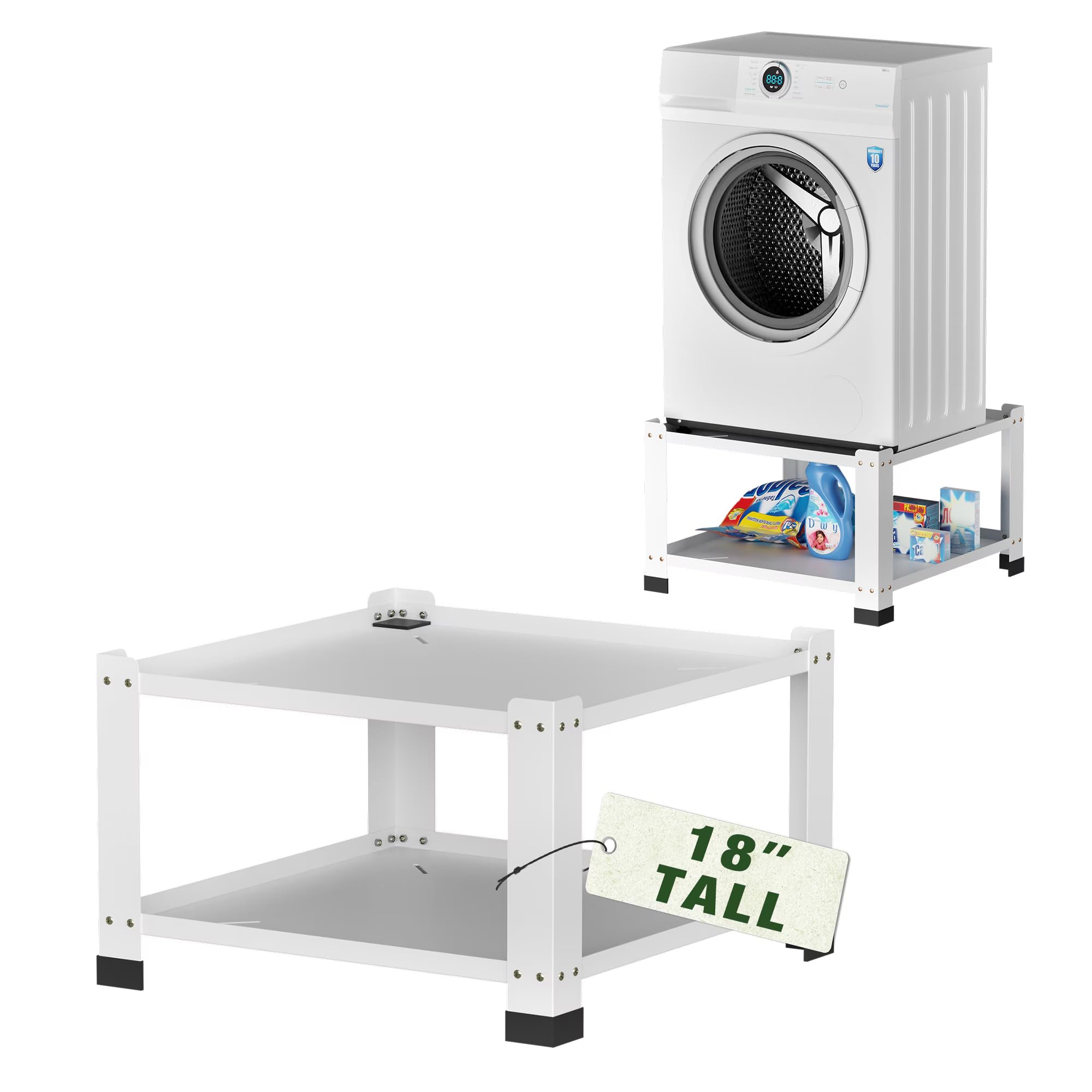 Amazon.com: 18" Height Laundry Pedestal, Washer and Dryer Pedestals ...