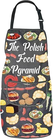 Amazon.com: JNIAP Pierogie Lover Gift Polish Food Pyramid Apron Pierogi ...