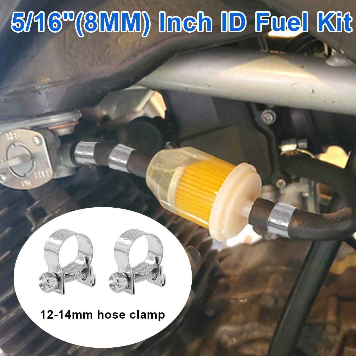 Snapklik.com : Tnisesm 5/16"(8MM) Inch ID Fuel Line Kits, 2 Meter / 6 ...