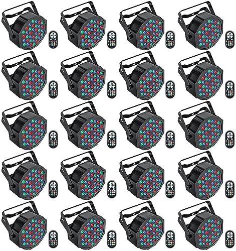 Amazon.com: Party Lights, RGB 3 Lens Remote Party Laser Light Sound ...