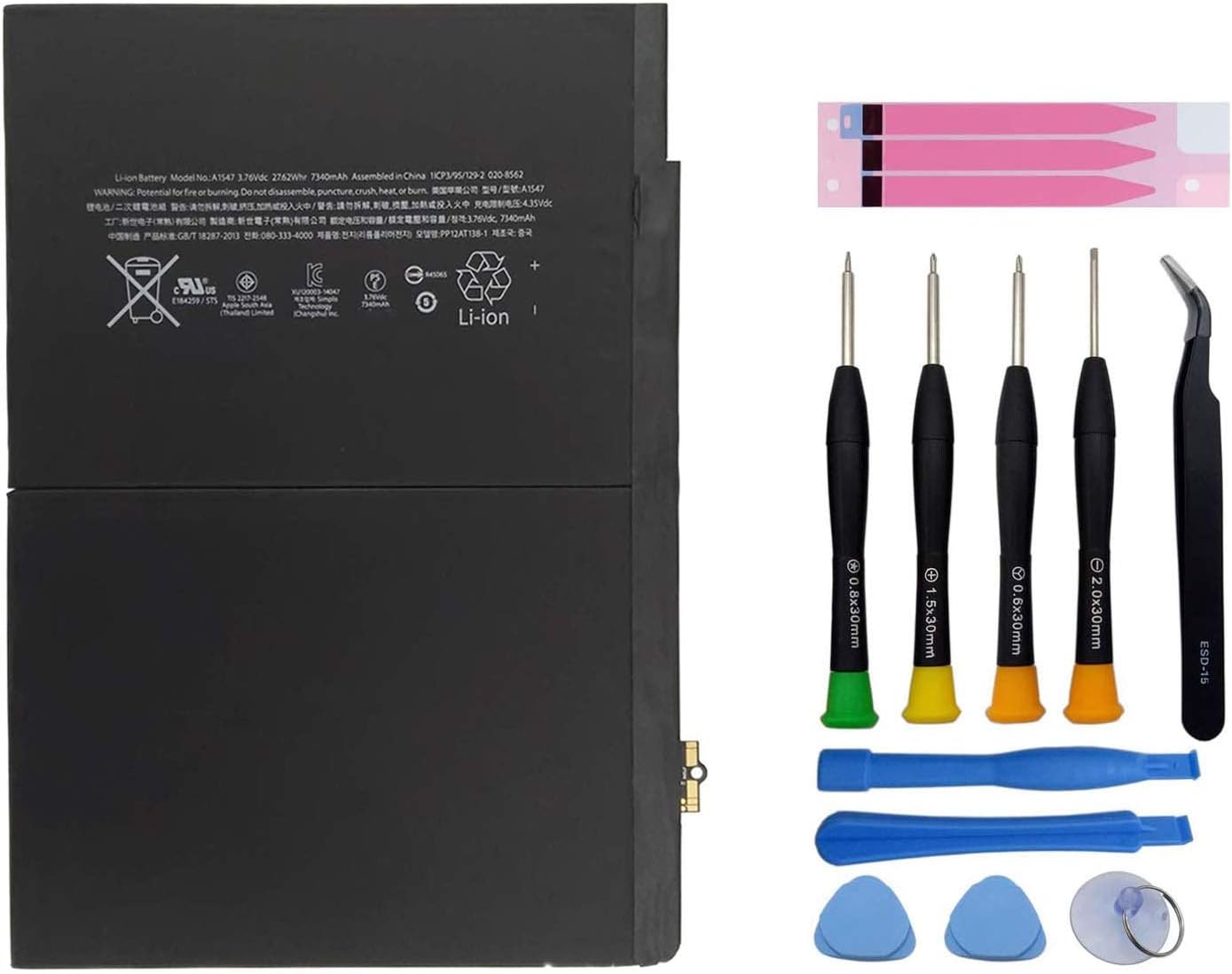 Amazon.com: TTIMORE A1484 Replacement Battery for iPad Air, 5th 6th 7th ...