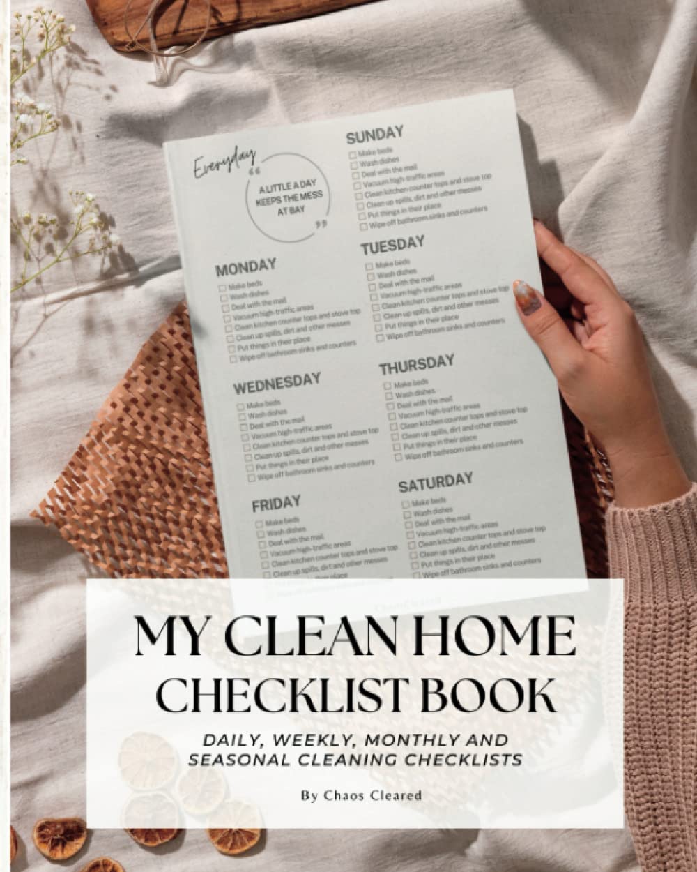 My Clean Home Checklist Book: House Cleaning Checklist & Planner for a ...