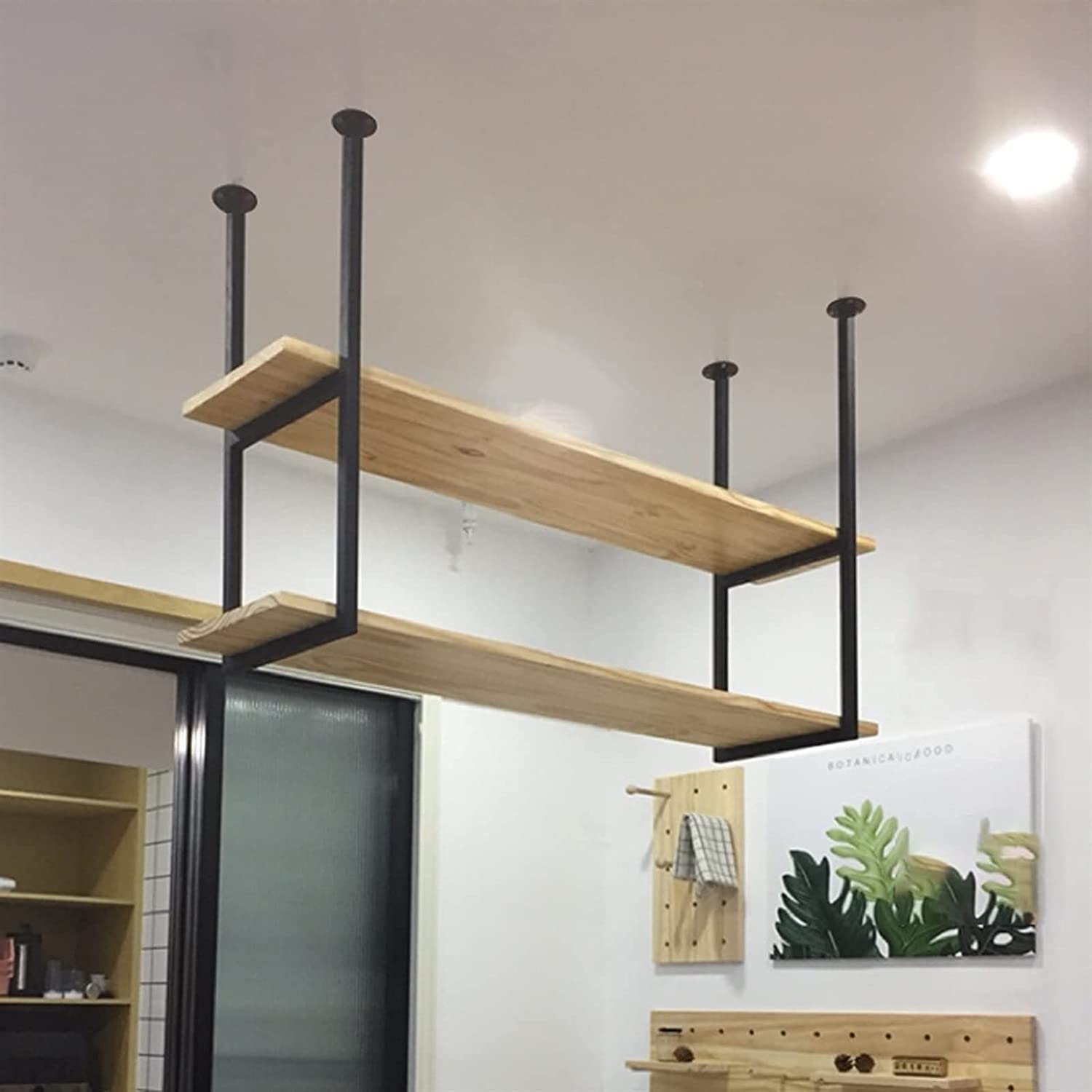 Loft Industrial Shelving 2 Post Wall Mounted Loft Shelving Unit With